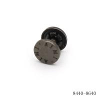 China Flat Circle Rivets 12mm Silver Rivets For Leather , Bags , Handbag for sale