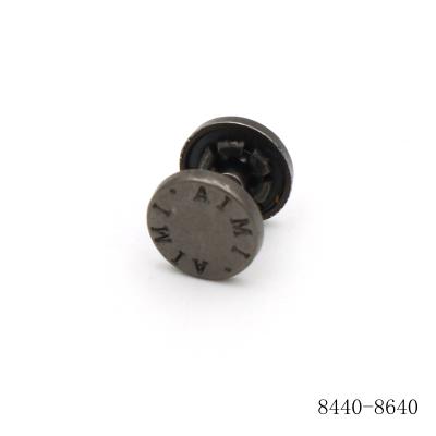China Flat Circle Rivets 12mm Silver Rivets For Leather , Bags , Handbag for sale