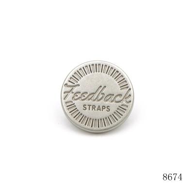 China Leather Bag Rivet Flat Metal Stud Rivet 15mm With Custom Logo for sale