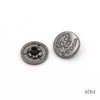 China 15mm Zinc Alloy Rivet Circle Gunmetal Rivets for Dog Collars Custom Logo for sale