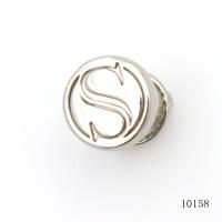 China 10mm Zinc Alloy Circle Rivet Silver Personalized Logo for Leather Bag Hat Parts for sale