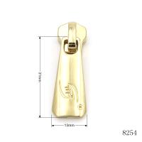 China Matte Gold Zipper Puller Corrosion Resistant Zipper Slider Puller Anti Fade for #5 Zipper for sale