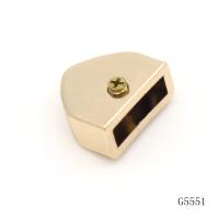 China Gold Plating Zinc Alloy Bag Tail Clip with Screw Fixing for 2-5mm Strap for sale