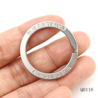 China OEM ODM 1 Inch Steel Split Key Ring with Custom Design Text for Promotional Gifts for sale