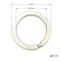 China OEM ODM 1 Inch Steel Split Key Ring with Custom Design Text for Promotional Gifts for sale