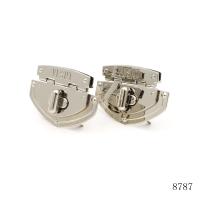 China OEM ODM Metal Lock Latch 67mm x 43.5mm Shiny Bag Closures for Luggage Handbags for sale