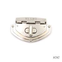 China OEM ODM Metal Lock Latch 67mm x 43.5mm Shiny Bag Closures for Luggage Handbags for sale