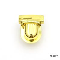 China Zinc Alloy Bag Lock Clasp 49.6mm Gold Purse Latch Hardware for Luggage for sale