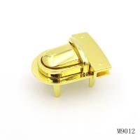 China Zinc Alloy Bag Lock Clasp 49.6mm Gold Purse Latch Hardware for Luggage for sale