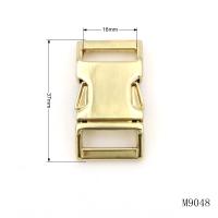 China Gold Quick Release Buckle 16mm Metal Pet Collar Hardware Durable Zinc Alloy for sale