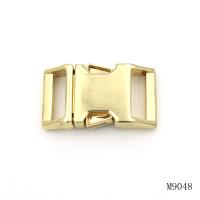 China Gold Quick Release Buckle 16mm Metal Pet Collar Hardware Durable Zinc Alloy for sale