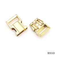 China Gold Quick Release Buckle 16mm Metal Pet Collar Hardware Durable Zinc Alloy for sale