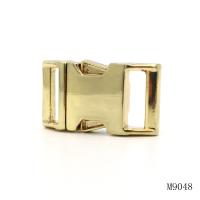 China Gold Quick Release Buckle 16mm Metal Pet Collar Hardware Durable Zinc Alloy for sale