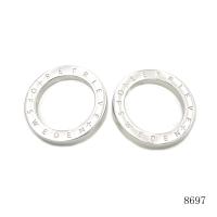 China Custom Zinc Alloy O Ring 35mm Bag Connector Engraved Logo Handbag Hardware Accessories for sale