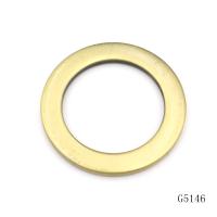 China Zinc Alloy Metal Flat O Ring 45.6x31.4mm for Bag Straps and Webbing Connector for sale