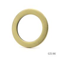 China Zinc Alloy Metal Flat O Ring 45.6x31.4mm for Bag Straps and Webbing Connector for sale