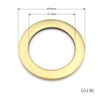 China Zinc Alloy Metal Flat O Ring 45.6x31.4mm for Bag Straps and Webbing Connector for sale