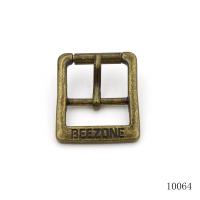 China Custom Logo Heavy Duty Zinc Alloy Pin Buckle 40mm x 25.5mm for Bag Accessories for sale