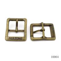 China Custom Logo Heavy Duty Zinc Alloy Pin Buckle 40mm x 25.5mm for Bag Accessories for sale