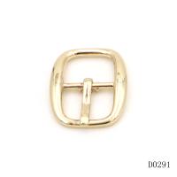China Gold Zinc Alloy Pin Buckle 14mm for Belts Bags Shoes Leather Craft for sale