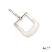 China Curved Pin Belt Buckle Matte Silver Rectangular 30mm Metal Buckle for Belts Bags for sale
