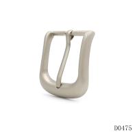 China Curved Pin Belt Buckle Matte Silver Rectangular 30mm Metal Buckle for Belts Bags for sale