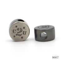 China Custom Logo Gunmetal Metal Beads 12mm Circular for Bracelet Making OEM for sale