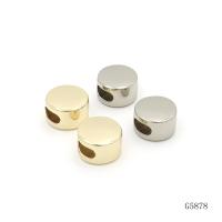 China 10x6mm Gold Silver Plated Smooth Round Spacer Beads for Bracelet Jewelry Making for sale