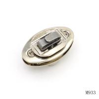 China Zinc Alloy Small Twist Lock for Handbag Hardware Silver Metal Bag Lock 20mm for sale