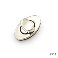 China Zinc Alloy Small Twist Lock for Handbag Hardware Silver Metal Bag Lock 20mm for sale