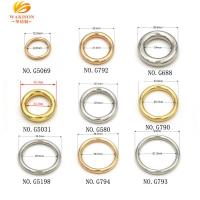 China Zinc Alloy Metal O Ring 21mm Handbag Hardware Anti Fade Round Circle Buckle Connector for sale