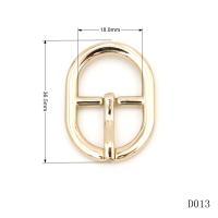 China 19mm Oval Metal Belt Buckle Zinc Alloy Anti Fade Gold Silver Black for Bags Accessories for sale