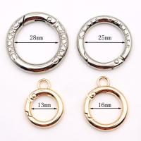 China Custom Spring O Ring Clasp 15mm-50mm Zinc Alloy Die Casting for Key Chains and Bag Hardware for sale