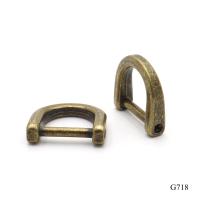 China Anti Brass Metal D Ring Detachable Bag Strap Buckle 15mm Hardware Accessories for sale
