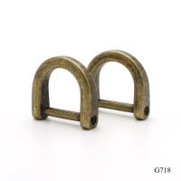 China Anti Brass Metal D Ring Detachable Bag Strap Buckle 15mm Hardware Accessories for sale