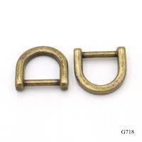 China Anti Brass Metal D Ring Detachable Bag Strap Buckle 15mm Hardware Accessories for sale