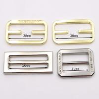 China 32mm Metal Slide Adjuster Flat Tri Glide Buckle Silver for Bags and Straps 50kg Capacity for sale
