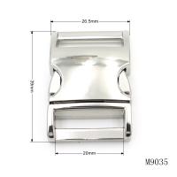 China 26.5mm Metal Pet Collar Quick Release Buckle Zinc Alloy Silver for Dog Cat Safety for sale