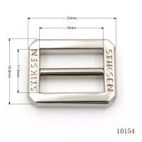 China Custom 16mm Metal Square Buckle Nickel Cap Strap Adjust Tri Glide Bag Accessories for sale