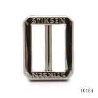 China Custom 16mm Metal Square Buckle Nickel Cap Strap Adjust Tri Glide Bag Accessories for sale