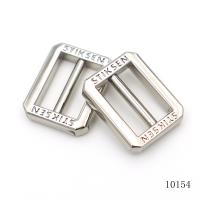 China Custom 16mm Metal Square Buckle Nickel Cap Strap Adjust Tri Glide Bag Accessories for sale