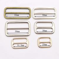 China Heavy Duty Metal Square Tri Glide Buckle 50mm for Bag Strap Adjuster for sale