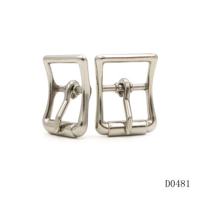 China Metal Roller Pin Buckle 25mm Silver Polished Bag Belt Buckle for Leather Strap Hardware for sale