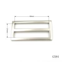 China Nickel Free Zinc Alloy Tri Glide Slider Buckle 25mm Strap Adjuster for Bags for sale