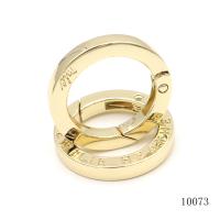 China Gold Black Gunmetal Spring O Ring Flat Circle Carabiner Clip 25mm Custom Logo for sale