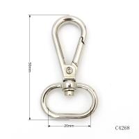 China 20mm Zinc Alloy Swivel Snap Hook Silver Plated for Handbag Straps OEM for sale