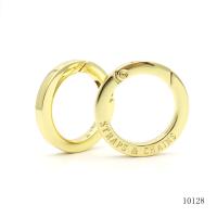 China Gold Plated Spring O Ring 26.5mm Custom Push Gate Clasp for Keychain Bag Hardware for sale