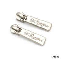 China Custom Metal Zipper Pull Silver Gold Pink Gunmetal Zipper Pull For Jacket for sale