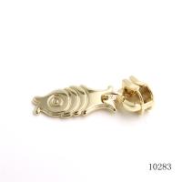 China Zinc Alloy 3D Gold Fish Zipper Pull Charm for Garment Handbag Accessories Custom OEM for sale