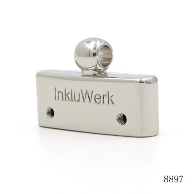 China OEM ODM Metal Keychain Fob Hardware Anti Fade Strap Hardware 30mm Screw Clip End for sale